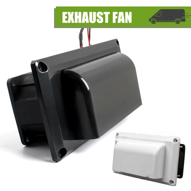 EXHAUST FAN 12V Air Cooling Vent RV Caravan Motorhome Trailer Side ...