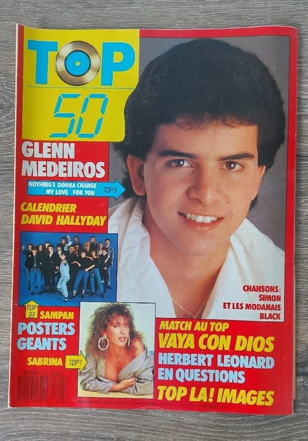 MAGAZINE TOP 50 avec poster numéro 104 Sabrina, Sampan, Medeiros, david ...