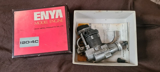 VINTAGE ENYA 120-4C Four Stroke RC Nitro Engine, RC, 4 Stroke Plane Engine £150.00 - PicClick UK
