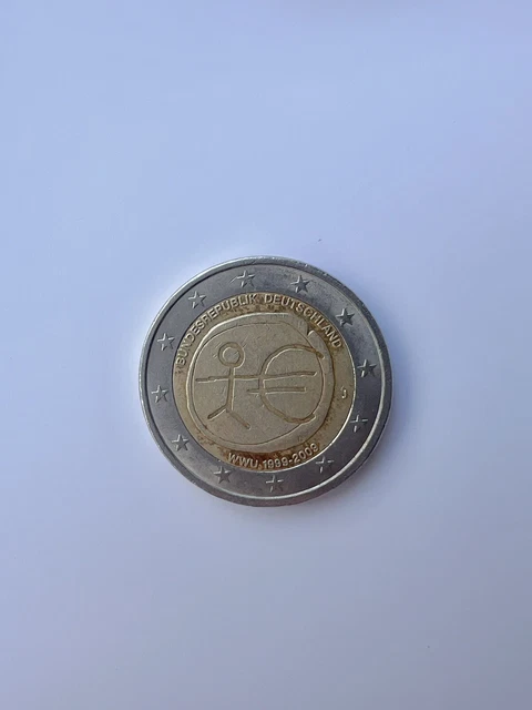 MONETA RARA DA 2 euro con omino stilizzato Bundesrepublik Deutschland ...