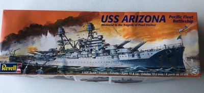 WW#2, U.S.S. ARIZONA Battleship, Plastic Model Ship Kit, Scale: 1:426 ...