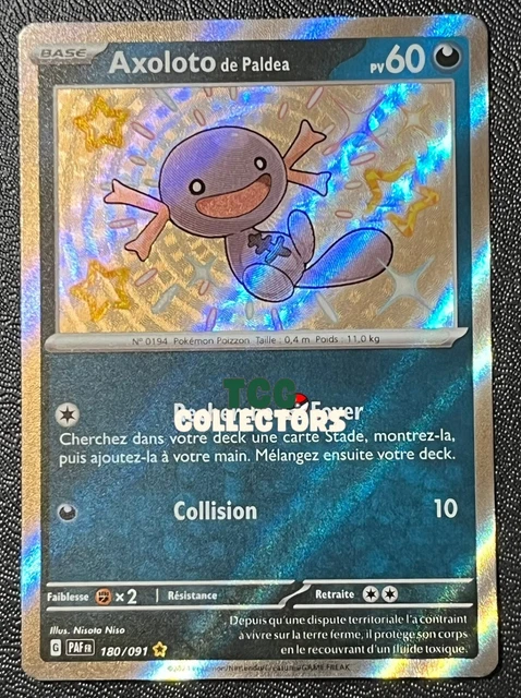 CARTE POKÉMON SHINY Axoloto de Paldéa 180/091 - EV4.5 Destinées de Paldea - PAF EUR 1,00 ...