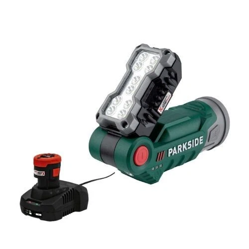 PARKSIDE® LAMPE BALADEUSE LED sans fil 12V avec batterie et chargeur ...
