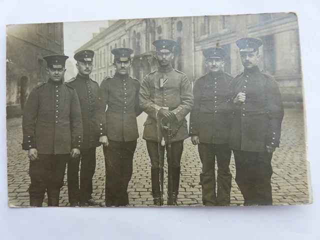 WW1 GERMAN SOLDIERS, Officer & Enlisted Men. Sent as a Feldpost 1916 ...