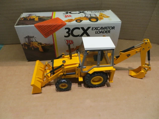 NZG JCB 3CX Backhoe Loader Grey Cab Jcb Diecast Model Jcb Rare ...