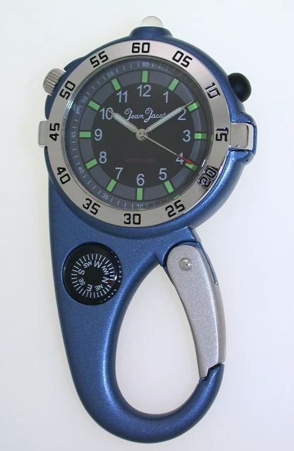 JEAN JACOT POCKET Watch/ Belt Watch with Light, Magnifier, Compass ...