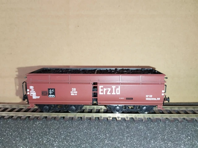 MODÉLISME FERROVIAIRE HO wagon trémie houiller à bogies DB. Klein ...