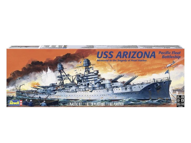 REVELL MONOGRAM RVM0302 Revell USS Arizona Battleship, Multi Colour £21 ...