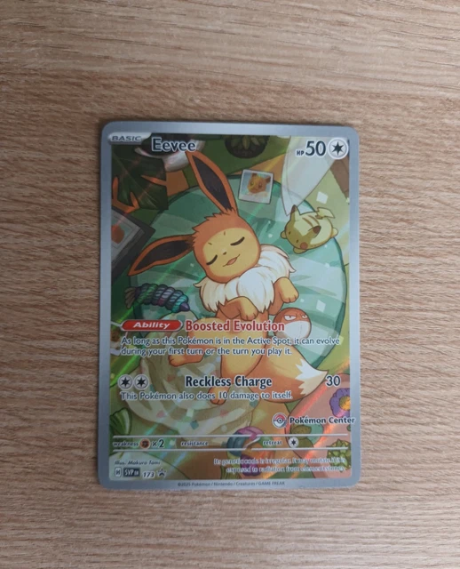 EEVEE POKÉMON CENTER Stamped Promo SVP-173 Prismatic Evolutions ETB ...