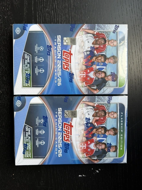 TOPPS UCC 25/26 Hobby Box Flagship Edition UEFA Club Competitions 2025/ ...