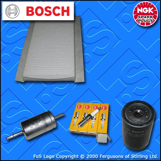 SERVICE KIT FOR FORD FOCUS MK1 1.6 PETROL OIL FUEL CABIN FILTERS PLUGS ...