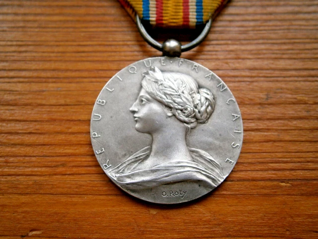 MÉDAILLE SAPEURS POMPIERS en argent-1900-par O.ROTY EUR 12,00 - PicClick FR