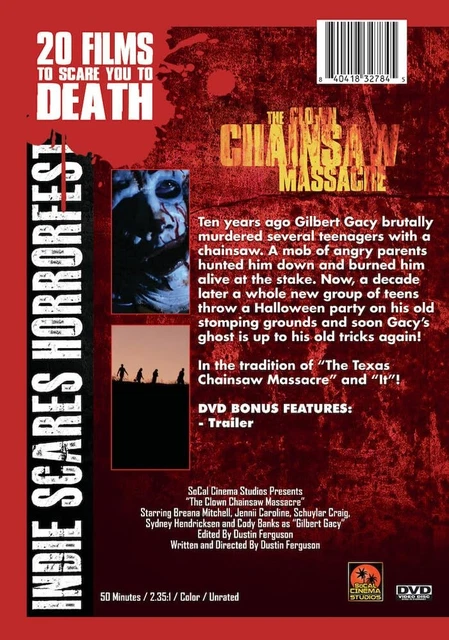 THE CLOWN CHAINSAW Massacre (DVD) Breana Mitchell Jennii Caroline (US ...
