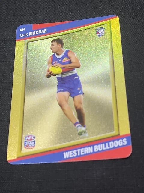 2024 AFL TEAMCOACH Western Bulldogs Gold Card Jack Macrae 124 $4.00 ...