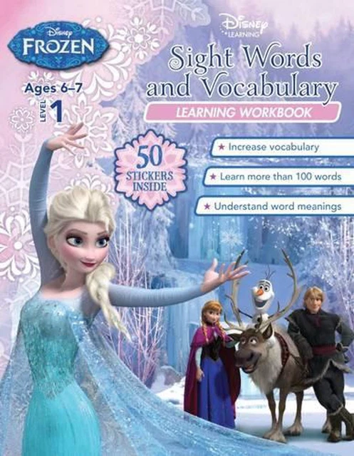FROZEN: SIGHT WORDS and Vocabulary (Disney: Learning Workbook, Level 1 ...