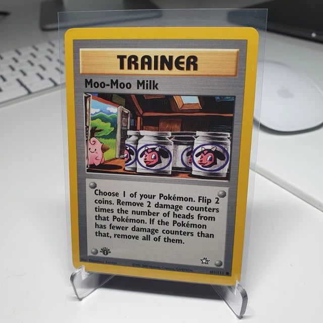POKEMON CARD MOO-MOO Milk 1st Edition 101/111 Neo Genesis Near Mint $4. ...