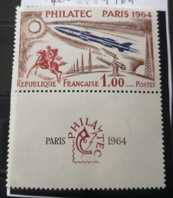 TIMBRE FRANCE 1964 n°1422 avec bandelette inférieur , Philatec , neuf ** EUR 1,50 - PicClick FR