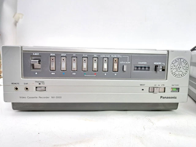 PANASONIC NV 3000 Portable Vhs Video Recorder Case Japan Vintage & Nv ...