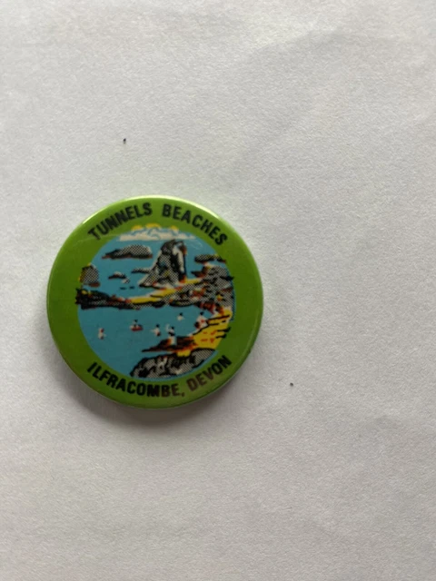 TUNNELS BEACHES ILFRACOMBE Devon Pin Badge Button (L34B) £1.00 ...