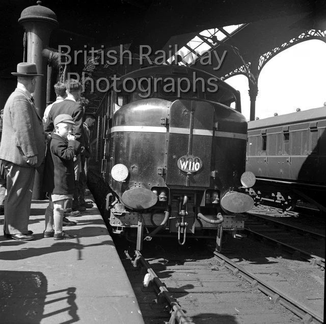 LARGER NEGATIVE BRITISH Railways Diesel Loco D16/1 LMS 10001 10000 ...