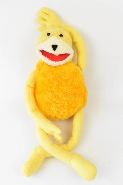 FLAT ERIC 1999 Vivid Imaginations Yellow Plush Stuffed Toy Vintage 55cm ...
