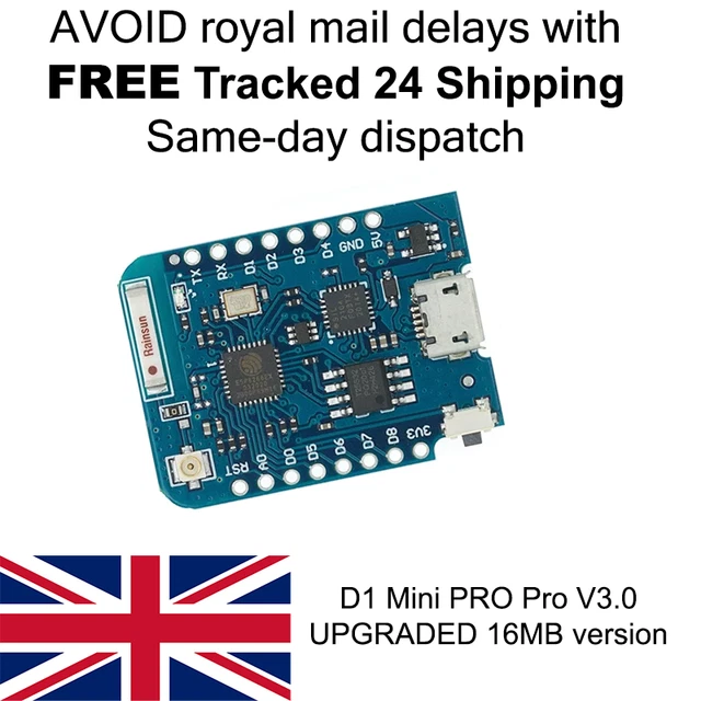 UK | NEW UPGRADED! LOLIN WeMos D1 Mini PRO V3.0 NodeMcu 16MB WIFI ...
