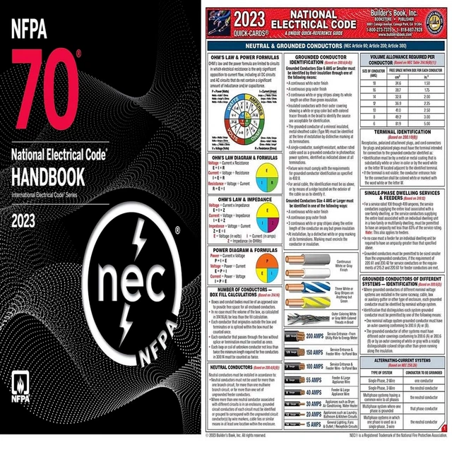 NFPA 70, MANUALE NEC, edizione 2023, con schede cover rigida + SCHEDA ...