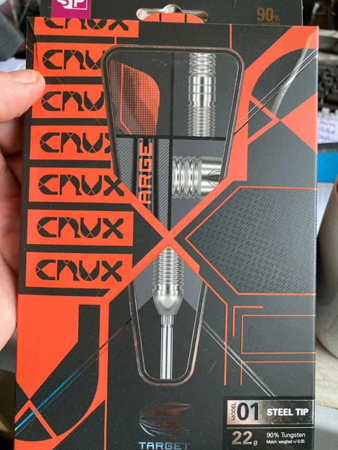 TARGET STEEL DARTS SWISS Point Crux Cnux 01 90% Tungsten Steeltip ...