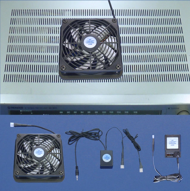 Av Receiver 12 Volt Trigger Controlled Cooling Fan System With 2348