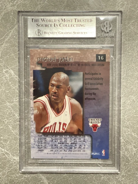 MICHAEL JORDAN 1996-97 SkyBox Premium #16 Chicago Bulls GOAT NBA MVP ...