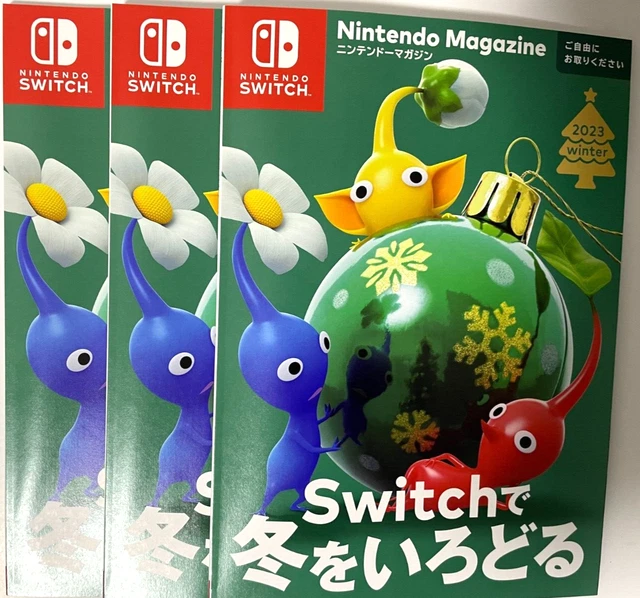 NINTENDO MAGAZINE 2023 Winter Volumes Pikmin Japanese Language Set of 3 ...