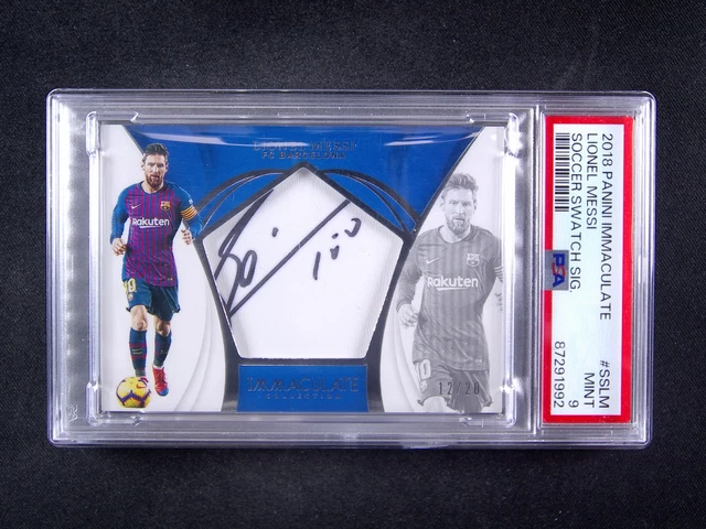 2018-19 IMMACULÉE LIONEL Messi Swatch Swatch Patch Auto « On Ball » /20 ...