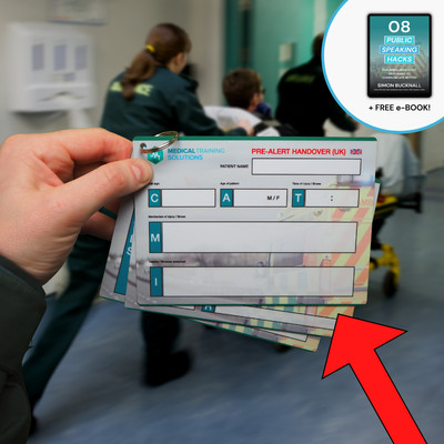 AMBULANCE PRE-ALERT HANDOVER Card Pack (A6) - NHS Paramedic, EMT, AAP ...