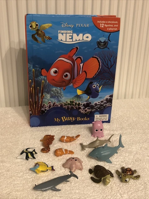 DISNEY PIXAR FINDING NEMO MY BUSY BOOK COMPLETE 12 FIGURES Playmate ...