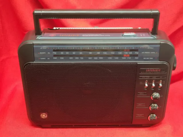 GENERAL ELECTRIC SUPERADIO Long Range AM/FM GE Super Radio III 7-2887 ...