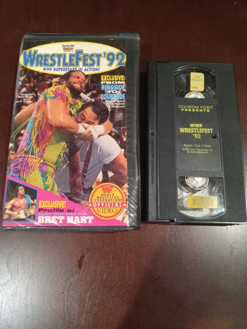 1992 WWF WWE Wrestlefest VHS Coliseum Former Rental Macho Man Shawn ...