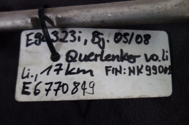 QUERLENKER LINKS 6763699 BMW 1er E81 E87 E88 3er E90 E91 E92 E93 X1 E8 Original EUR 59,00 ...