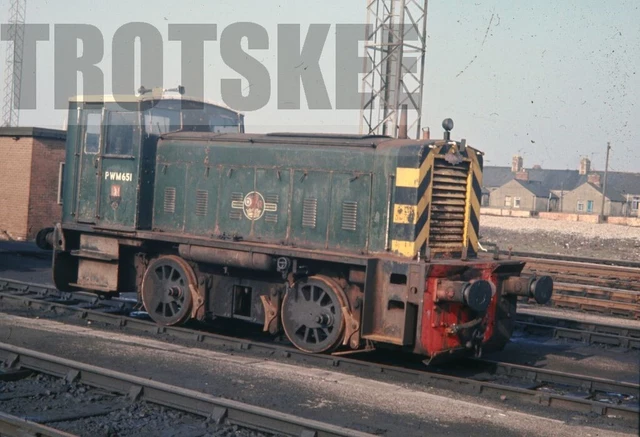 35MM SLIDE BR British Railways Diesel Loco Class 97/6 PWM651 Cardiff ...