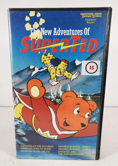 THE NEW ADVENTURES of SuperTed VHS Tape Cassette SuperTed goes to Texas ...