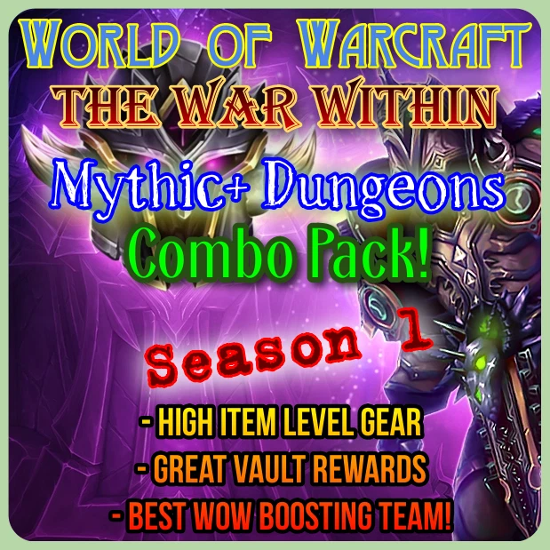 WORLD OF WARCRAFT The War Within Mythic Plus Dungeon Boost WoW TWW EU ...