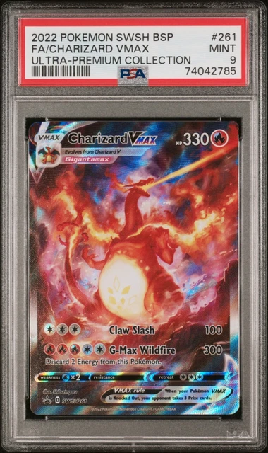 CHARIZARD VMAX SWSH261 FA Full Art Promo UPC 2022 SWSH BSP Pokemon Card ...