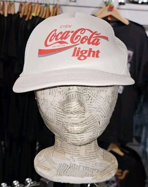 VTG ENJOY COCA Cola Coke Light Cap Logo Soda Snapback Trucker Baseball ...