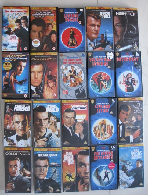 JAMES BOND VHS COLLECTION x20 TAPES £29.99 - PicClick UK