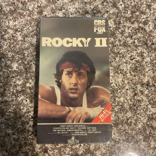 ROCKY II 1979 Sylvester Stallone VHS Red Label CBS Fox 1984. New ...