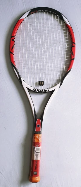 WILSON K FACTOR Six One Tour 90 Tennis Racket Roger Federer Autograph 4 ...