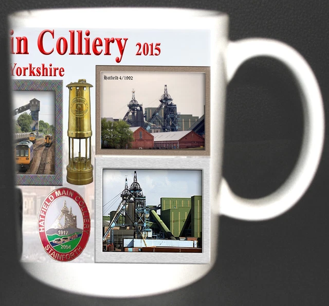 HATFIELD MAIN COLLIERY Coal Mine Mug. Limited Edition Gift Miners ...