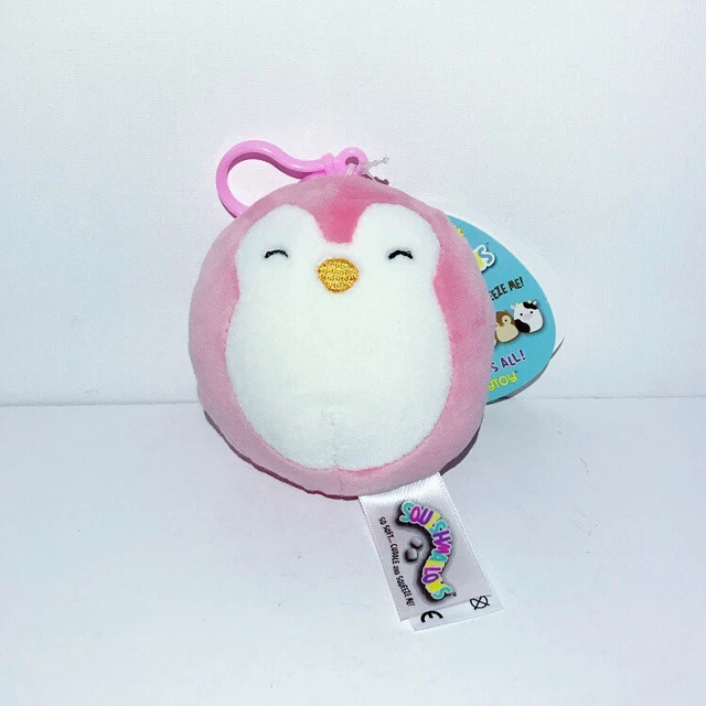 SQUISHMALLOW PENGUIN KEY Chain Plush Piper 3.5" Clip On Keyring New ...