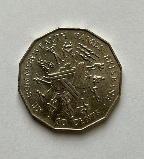 RARE 50 CENT Australian Coin 1982 Brisbane Commonwealth Games $290.00 ...
