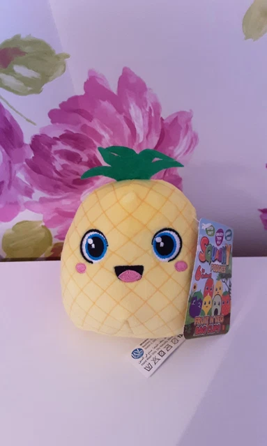 SQUASHY PODGIES PINEAPPLE Plushie/Soft Toy Bagclip,Keyring,Party ...
