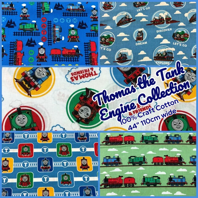 THOMAS THE TANK Engine Collection - 100% Craft Cotton Fabric - 44 ...